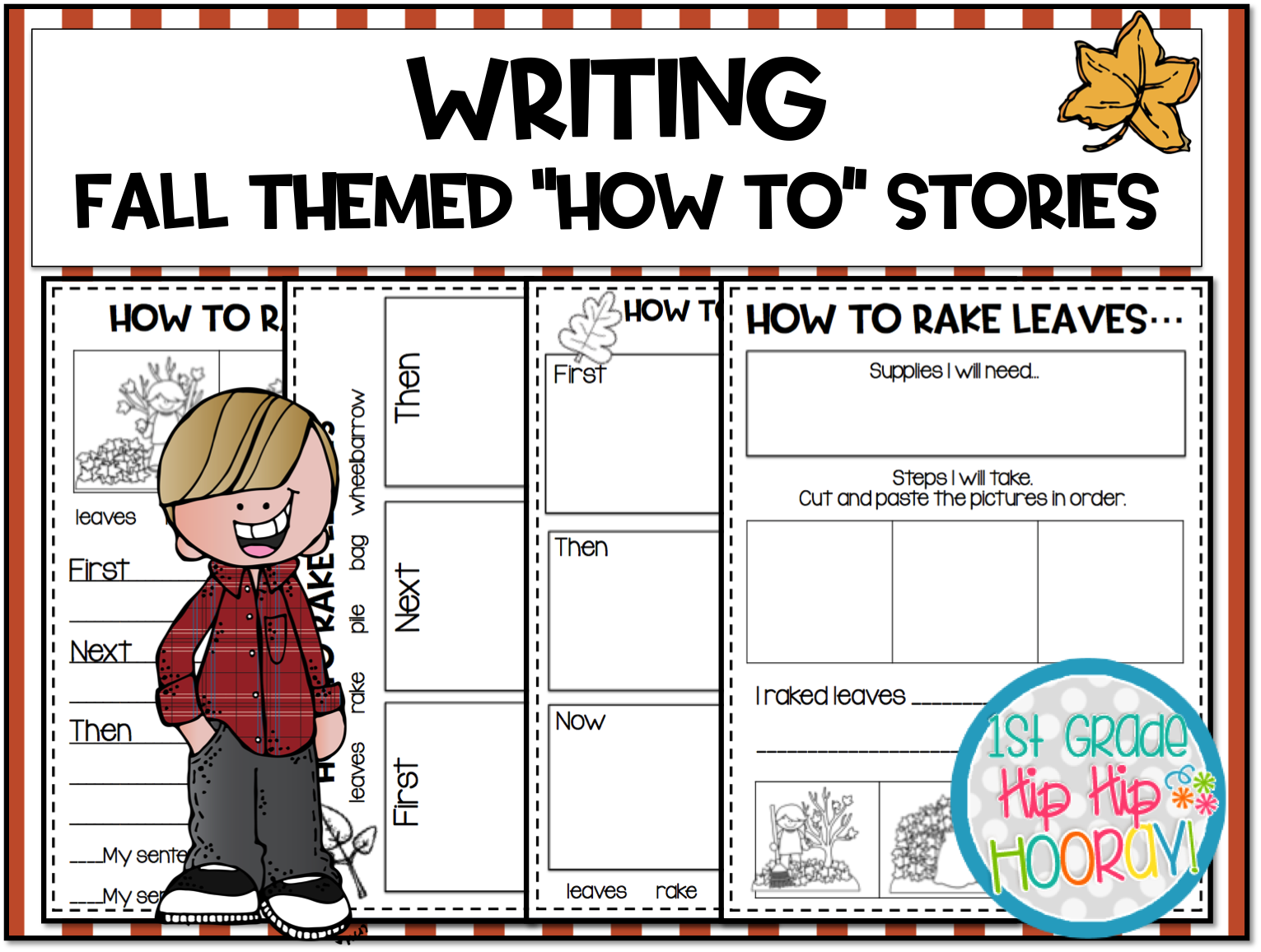 1st Grade Hip Hip Hooray!: Writing Fall Themed "How To" Stories