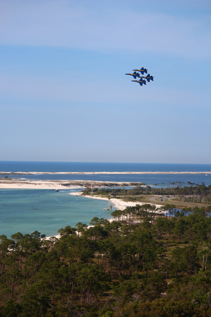 Watch Navy Blue Angels from Pensacola Lighthouse~