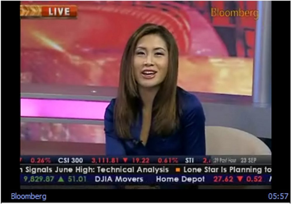 Ladies in Satin Blouses: susan li - blue satin blouse