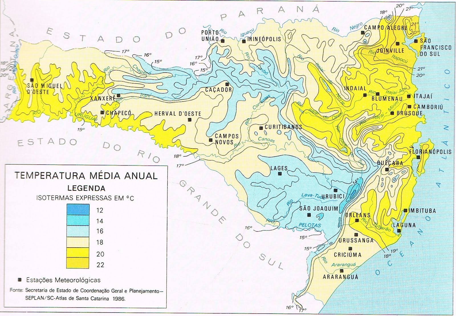 Mapas de Santa Catarina