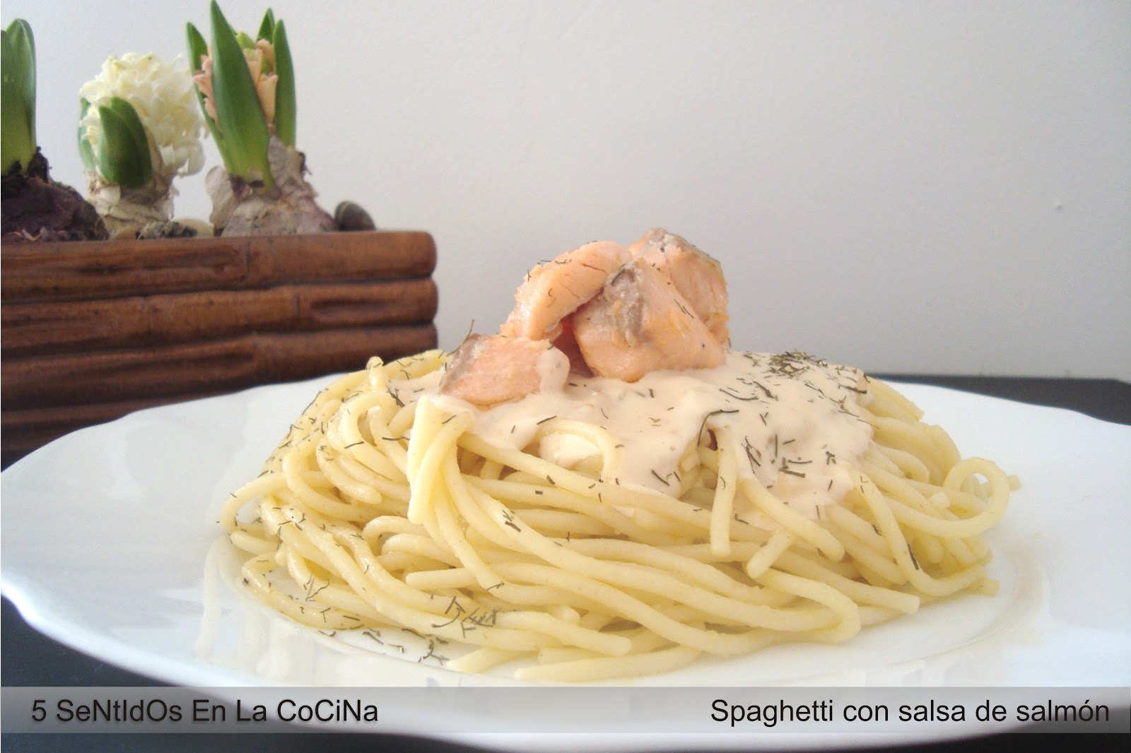 5 SeNtIdOs En La CoCiNa: Spaghetti con salsa de salmón