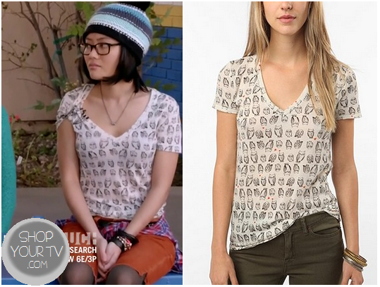 Awkward: Season 3 Episode 3 Ming's Owl Print Top | Shop Your TV
