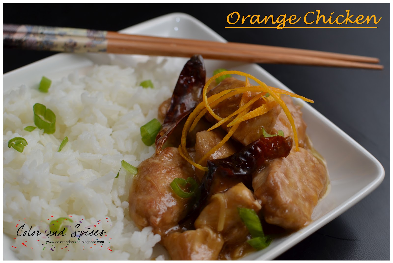 Color and Spices: Orange Chicken