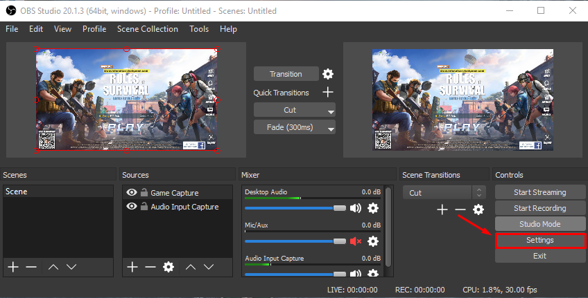 Obs studio mode - copapo