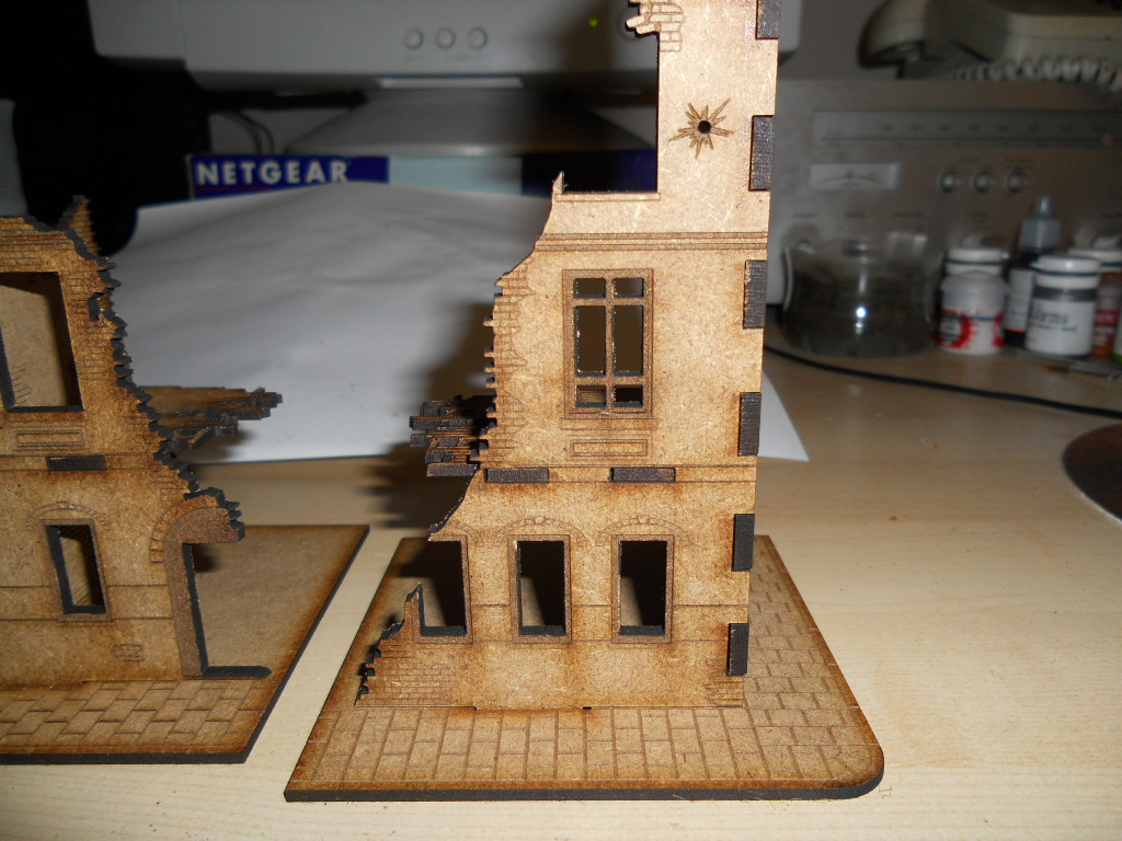 Ferb's Fighting Forces: New 28mm MDF ruins from Commission Figurines