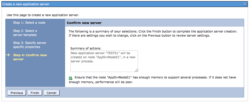 WebSphere Application Server: Creating JVMs (using Admin console and wsadmin)