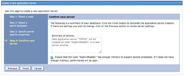 WebSphere Application Server: Creating JVMs (using Admin console and ...