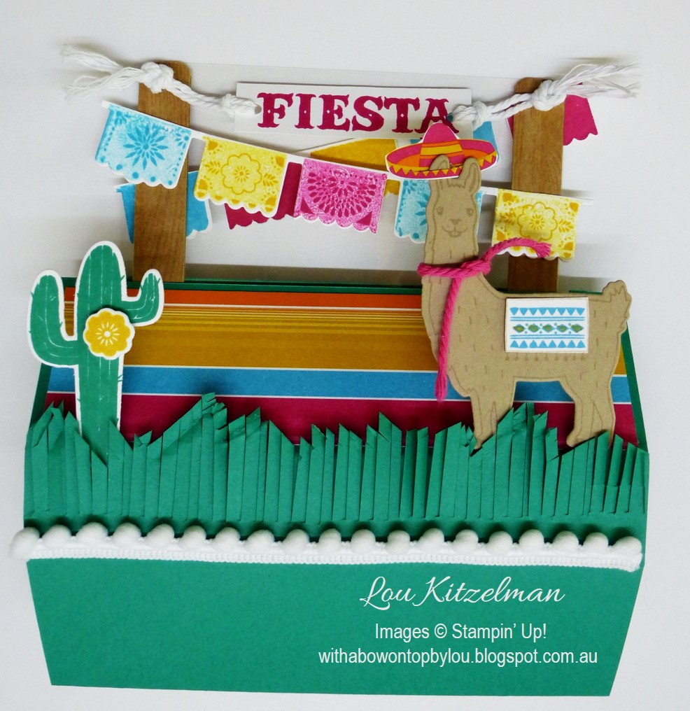 Freestanding pop up Fiesta card