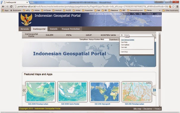 Download Peta RBI dari BIG (Bakosurtanal) | Share to The World