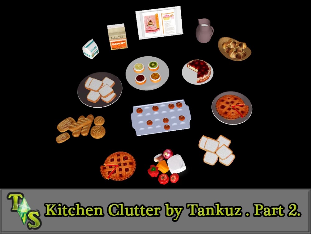 Tankuz Sims 3 Blog: Kitchen Clutter . Part 2.