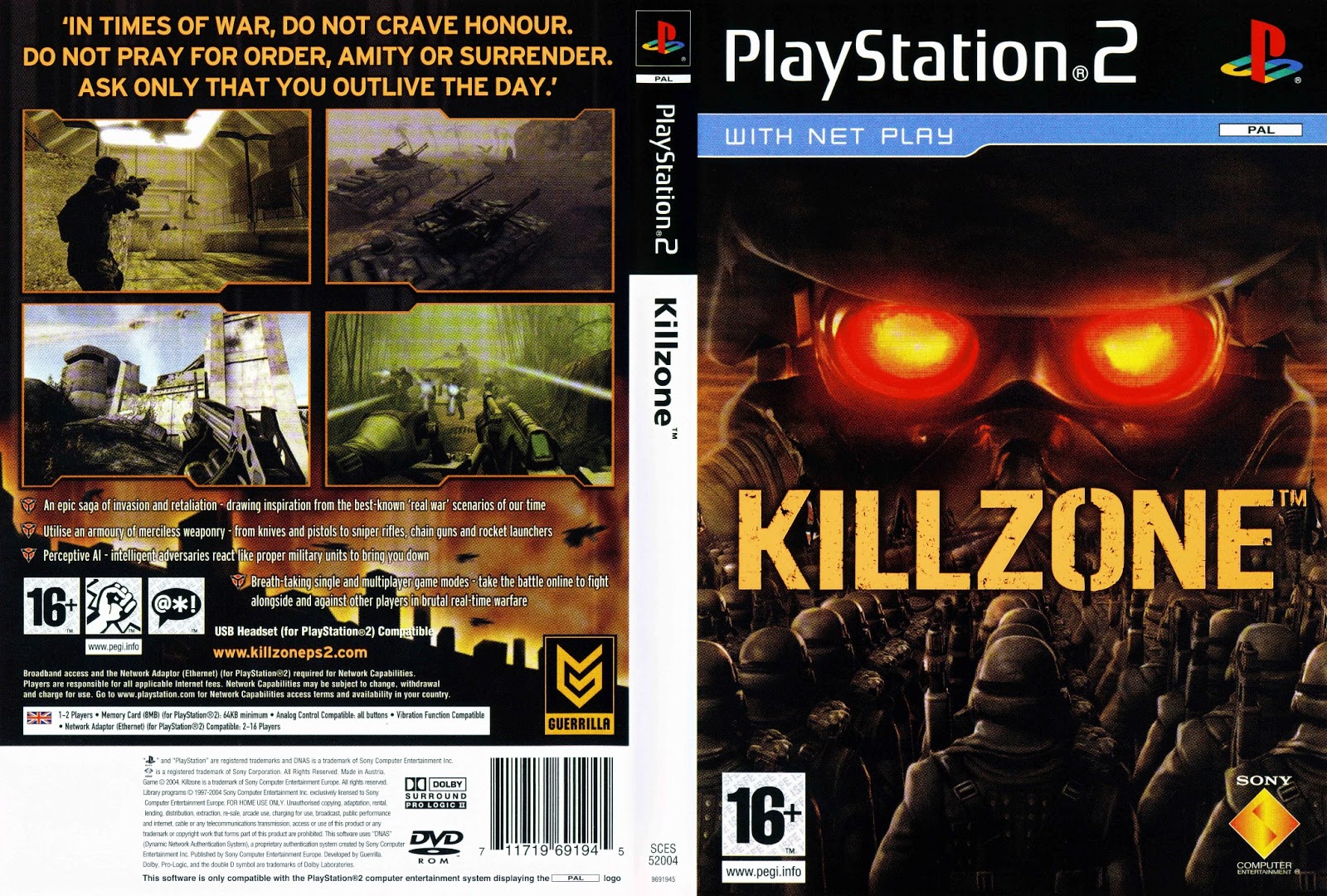Killzone - Playstation 2 - Ultra Capas