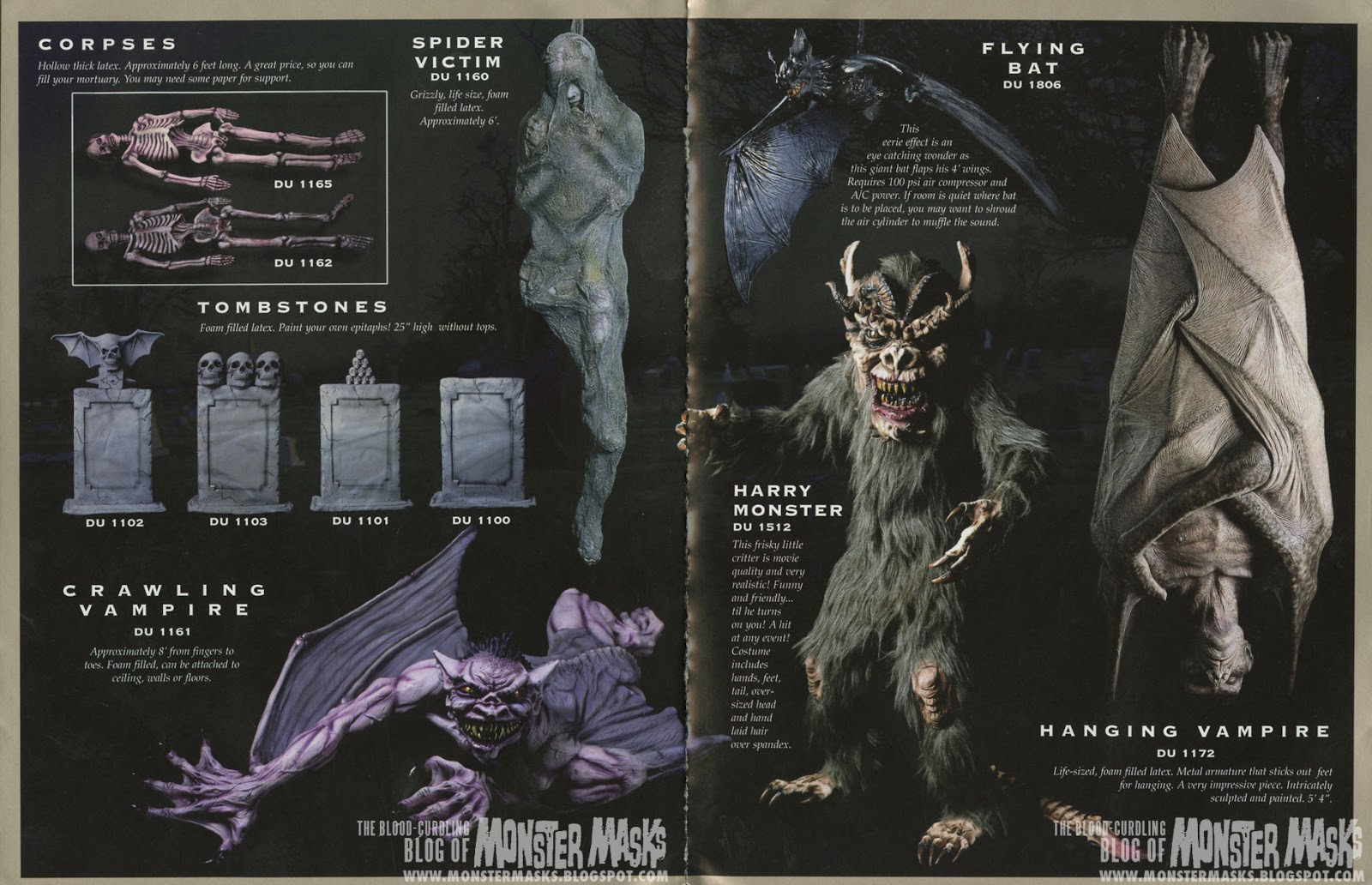 1998 Distortion Unlimited Catalog | Blood Curdling Blog of Monster Masks