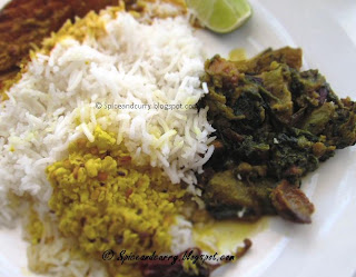Spice and Curry: Chayote Palang Shak'er Bori ghonto- Chayote Spinach ...
