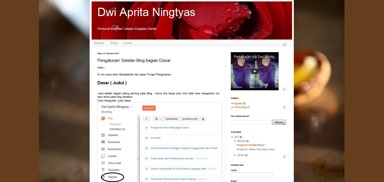 DWI APRITA NINGTYAS: Pengaturan Template Bagian 1