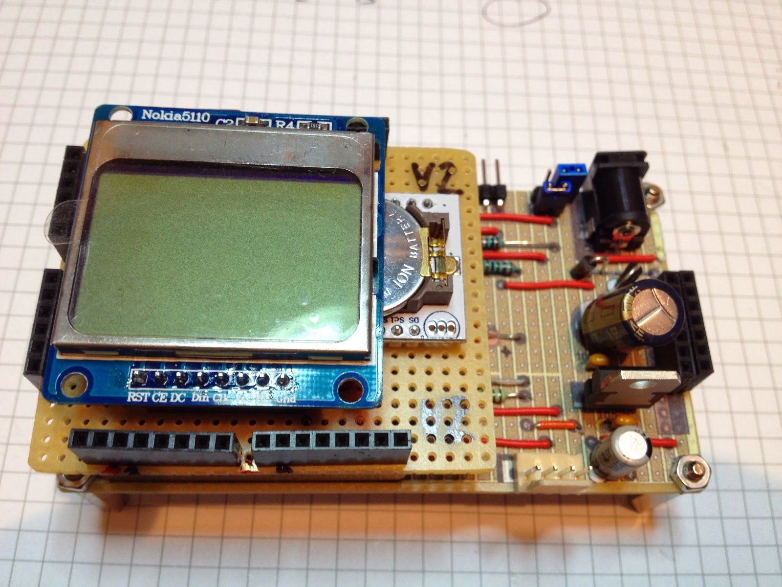 THD Arduino Projekte: Nokia 5110 DIY Display Shield