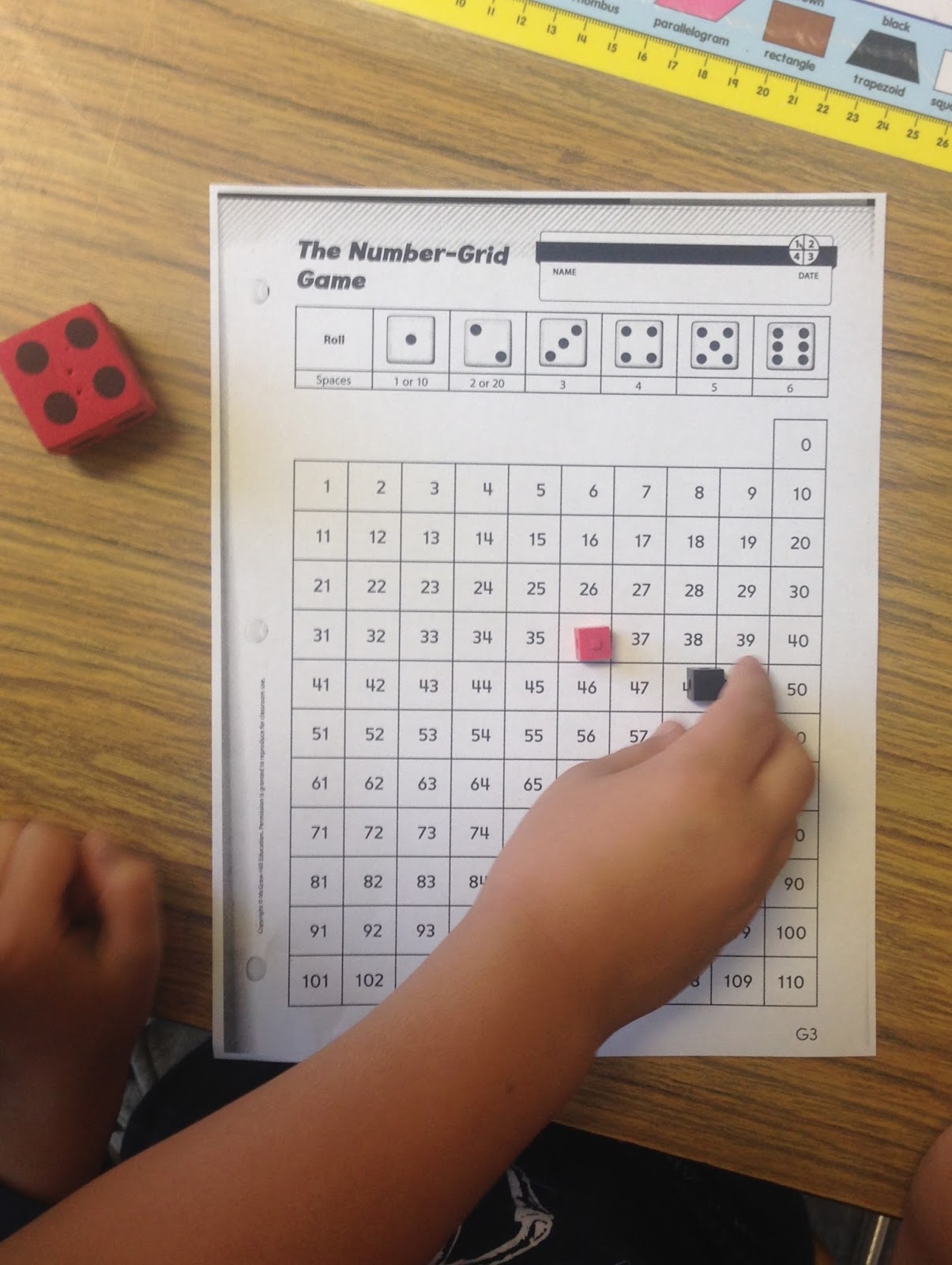Our Class Blog: The Number Grid Game