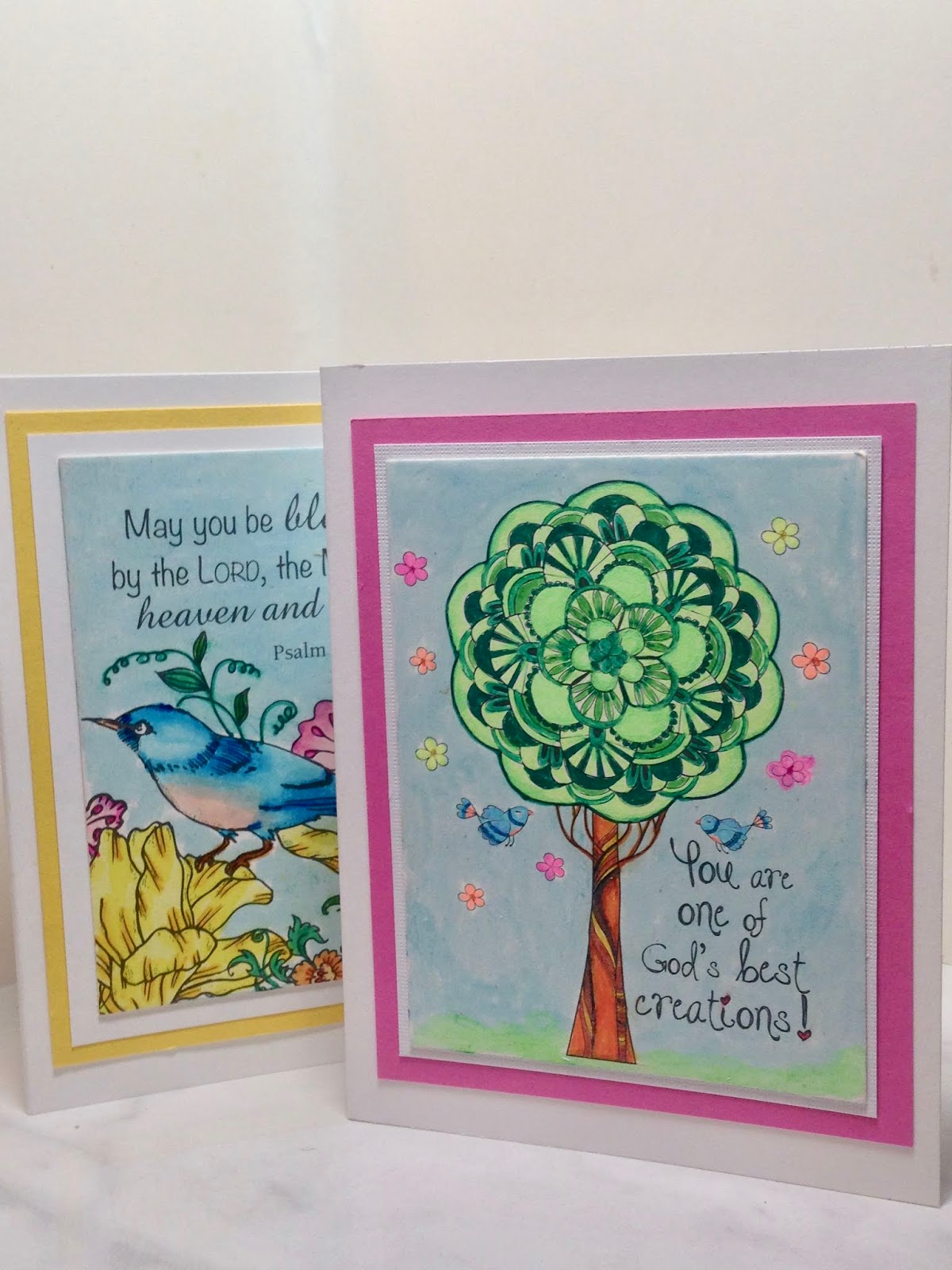 Amy's Creative Pursuits: Colorful Blessings Cards