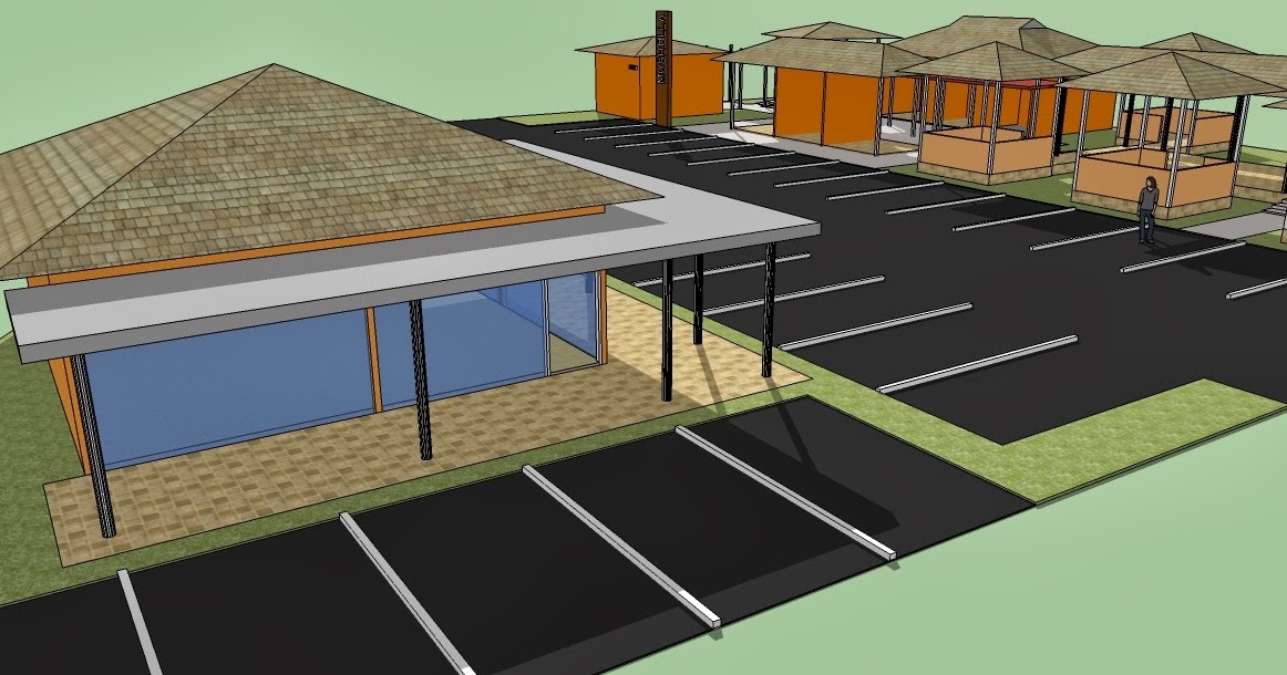 Konsep Site Plan Restoran Out Door | Jasa Pembuatan Site Plan