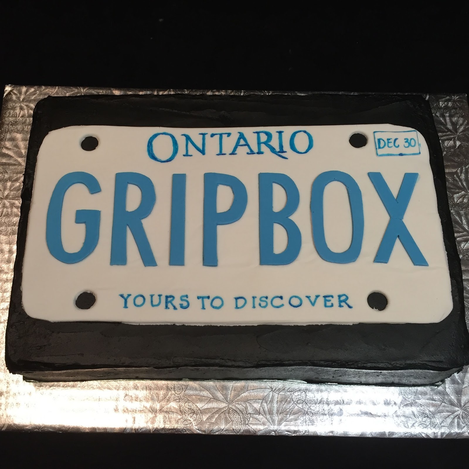 Twin #1 Cake : License Plate