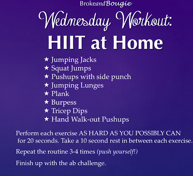 Wednesday Workout: HIIT at Home {playlist included!} | LindsSays