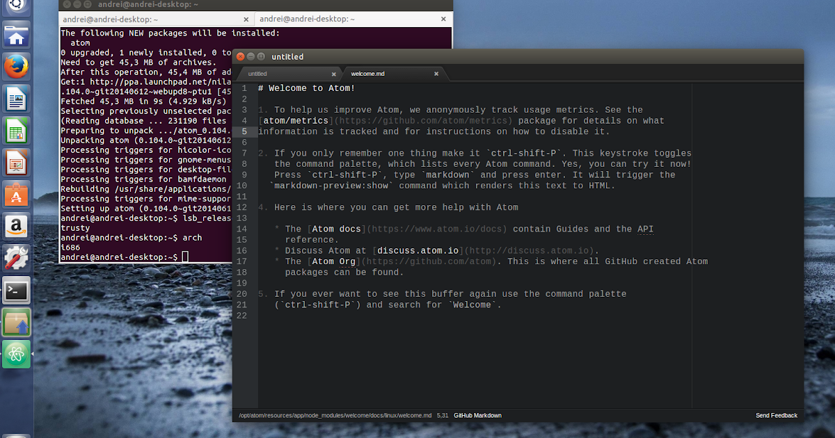 Atom Text Editor Available For Linux 32bit [Ubuntu PPA] ~ Web Upd8 ...