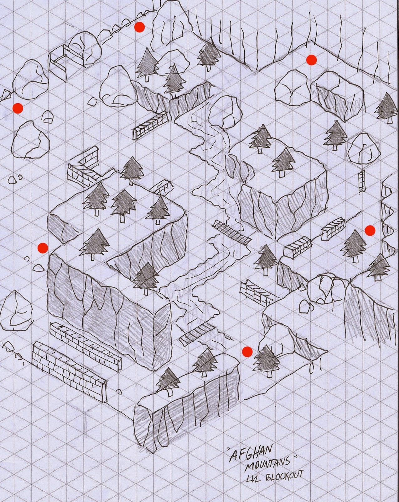 Kevin Whitmeyer Game Art Blog: Making an Isometric Level Design- FPS