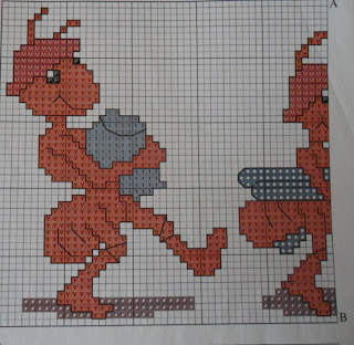 Ângela Bordados: Olhem só que bonitinho este gráficos de formigas ...