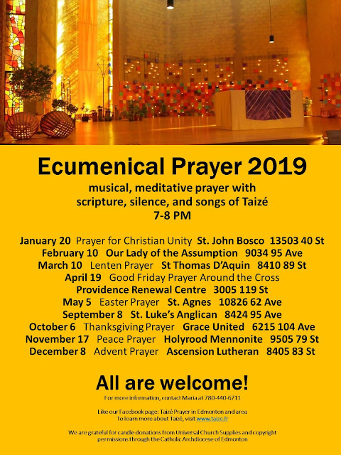 Simple Moodlings: Ecumenical Prayer (with Taize chants) for 2019
