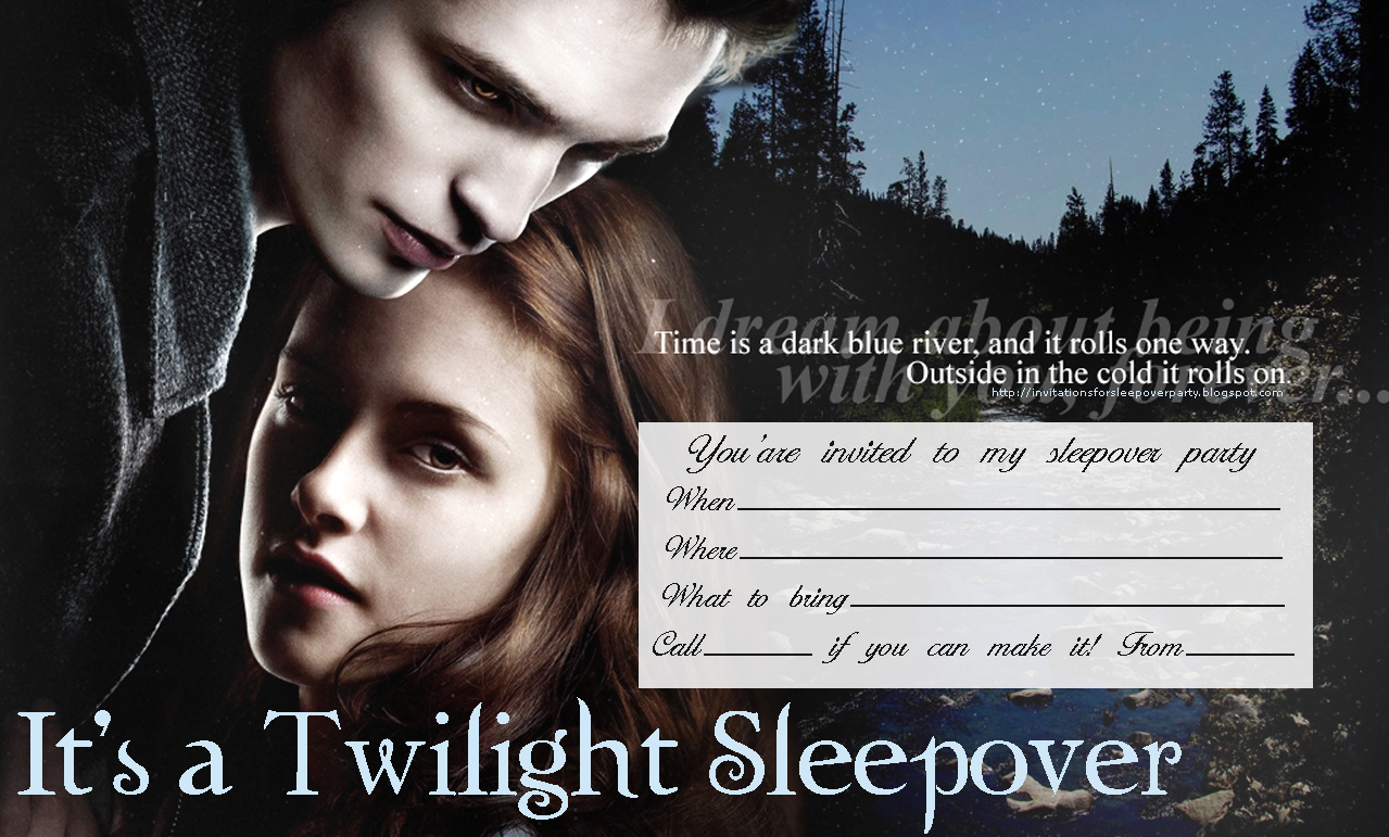 INVITATIONS FOR SLEEPOVER PARTY