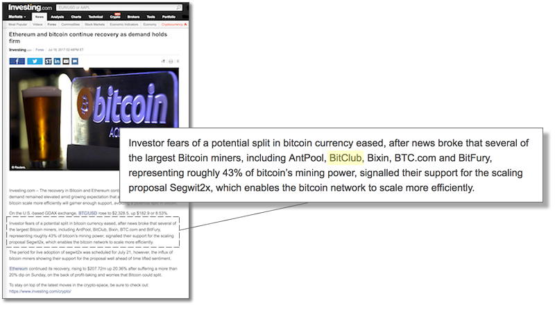 BITCLUB NETWORK – ONE OF THE WORLD’S LARGEST BITCOIN MINING POOLS