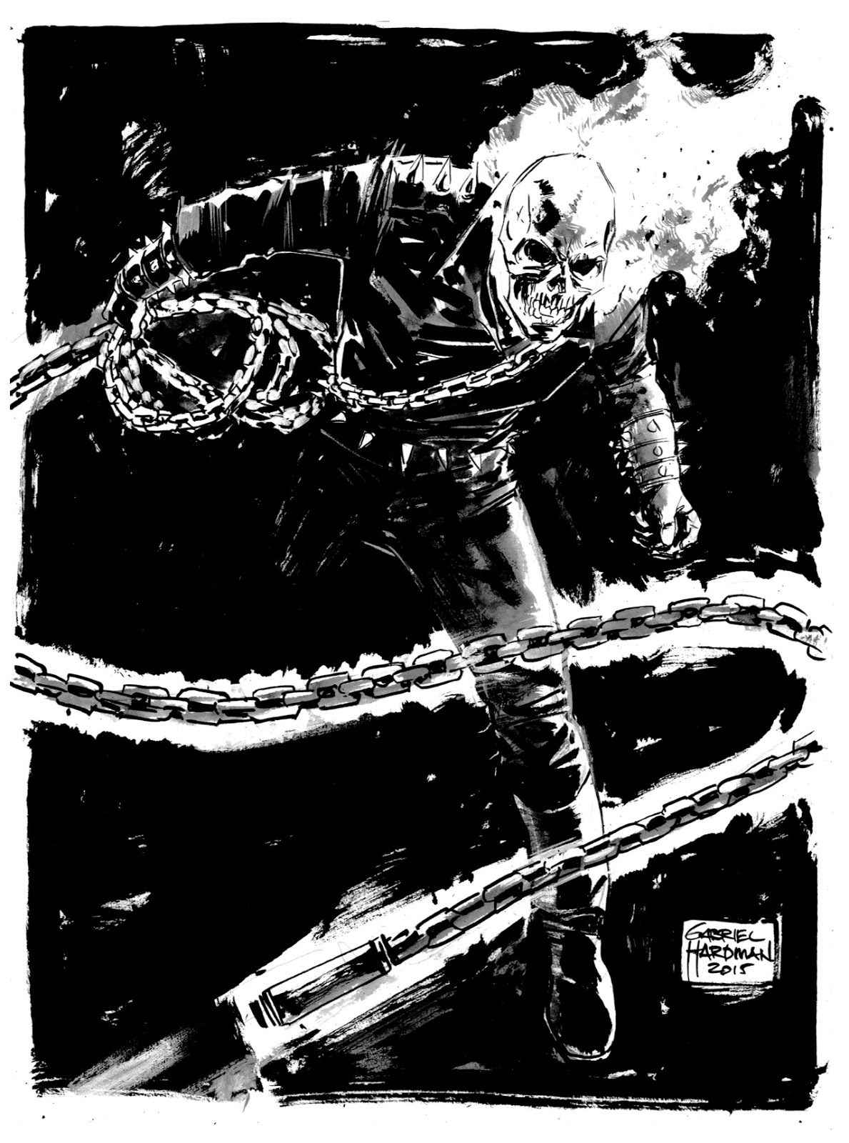 Marvel Comics of the 1980s: Ghost Rider by Gabriel Hardman