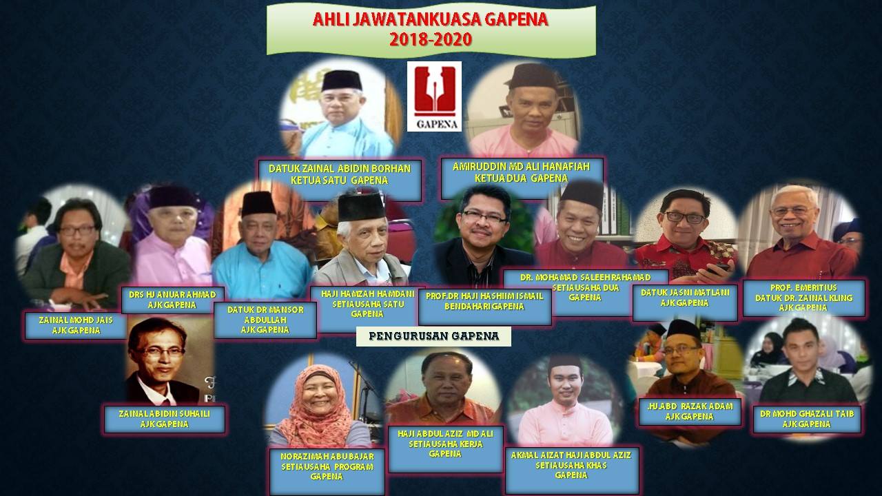 Gabungan Persatuan Penulis Nasional Malaysia (GAPENA): AJK GAPENA