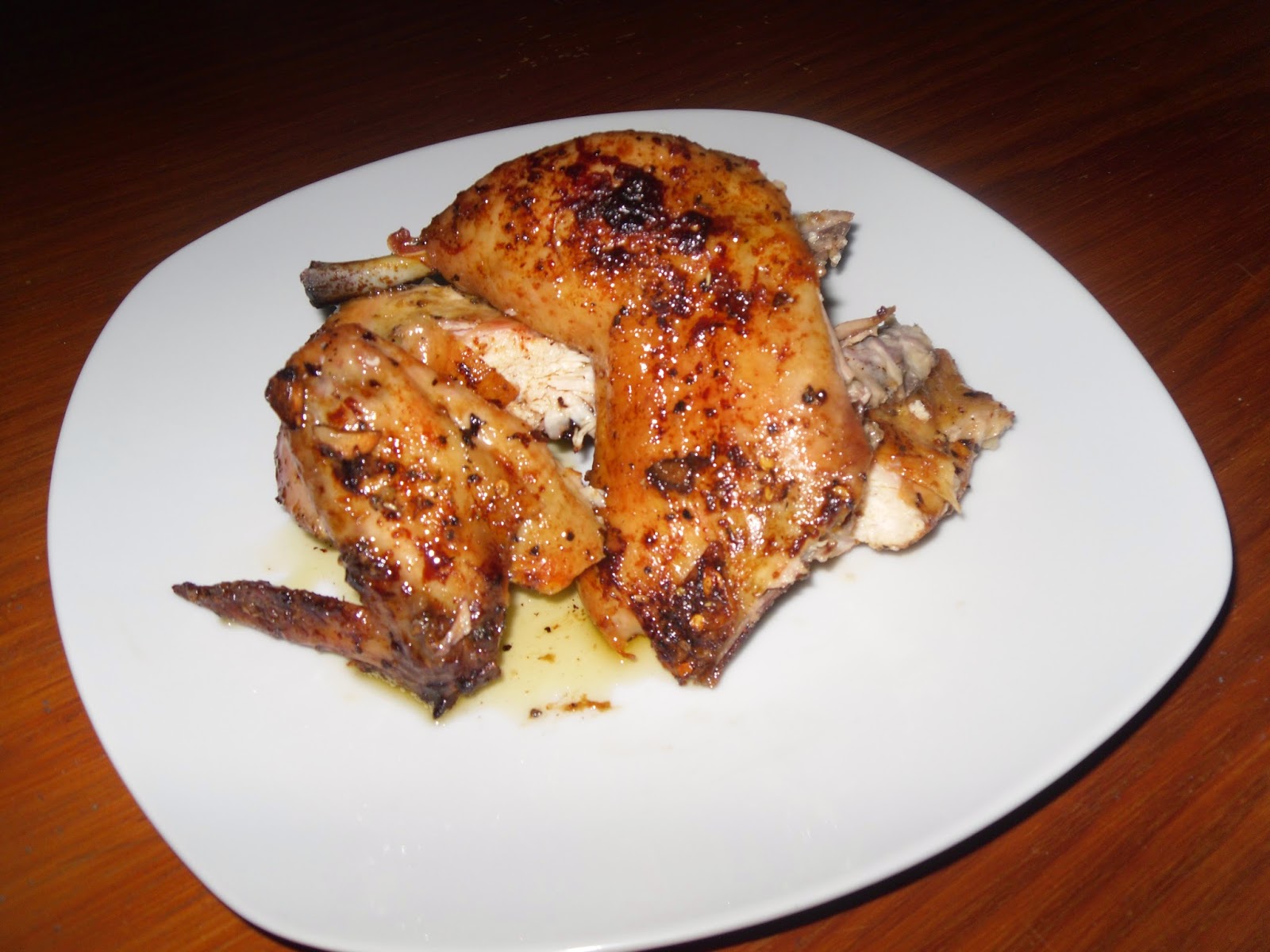 Frango assado com piri-piri