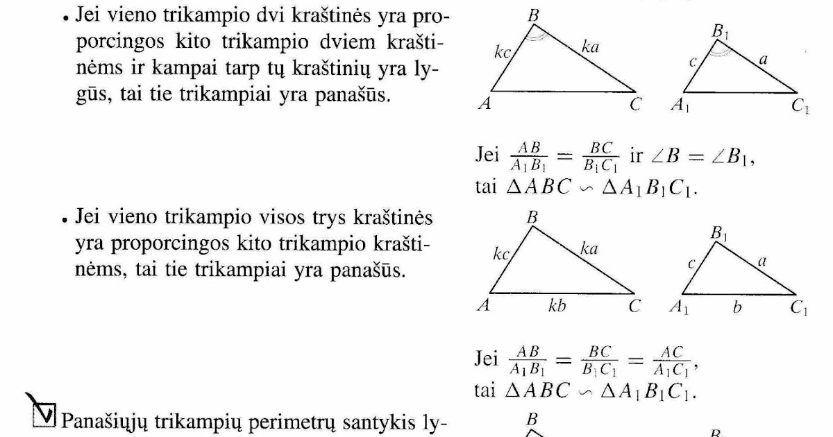 Dešimtokams: Trikampių panašumas