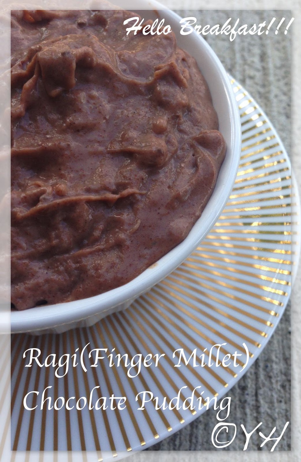 Ragi(finger millet) Chocolate Pudding