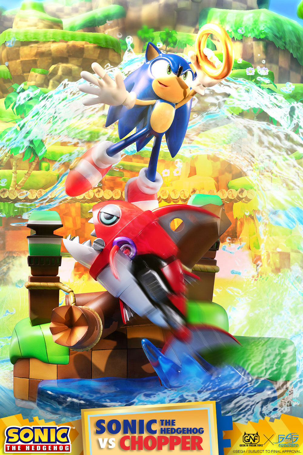 Sonic vs Chopper Diorama (First 4 Figures)