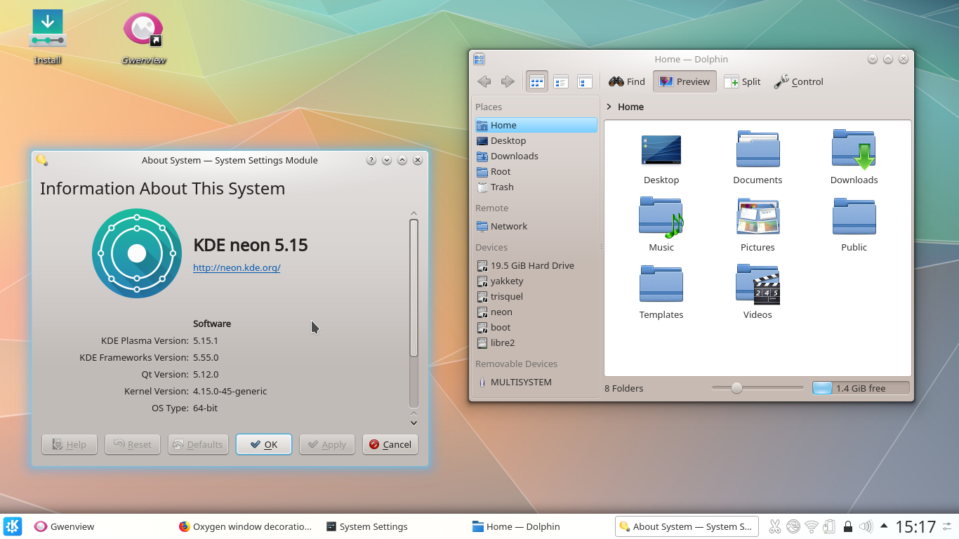 Bring Back KDE 4 Oxygen Theme to KDE Plasma 5