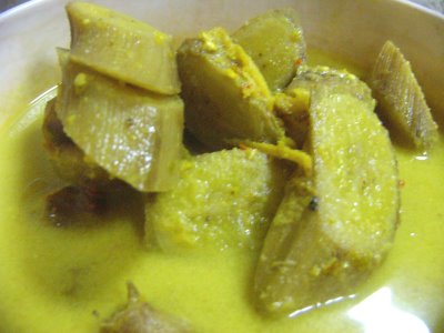 RESEP MASAKAN MELAYU DAN MINANG: GULAI PISANG MUDO