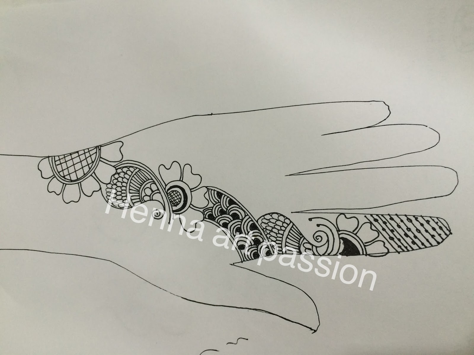 Henna Art Passion: template for how to practice henna design
