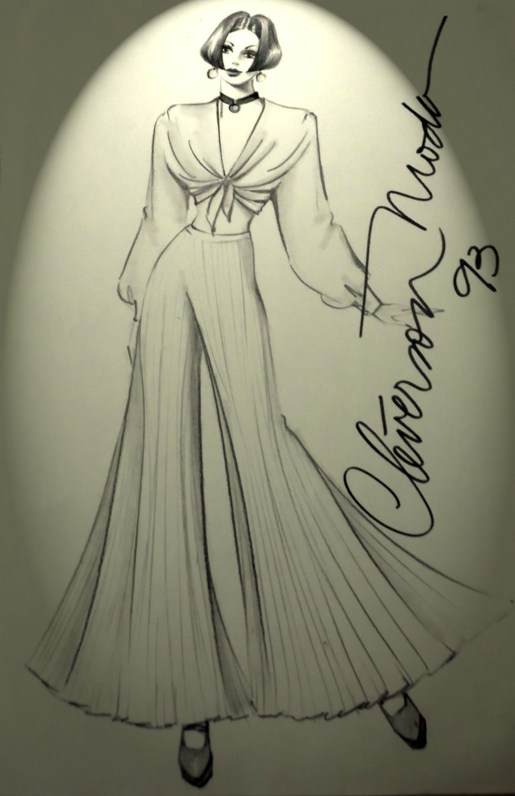 DESENHOS DE MODA: Desenho de moda - Feito em 1993.