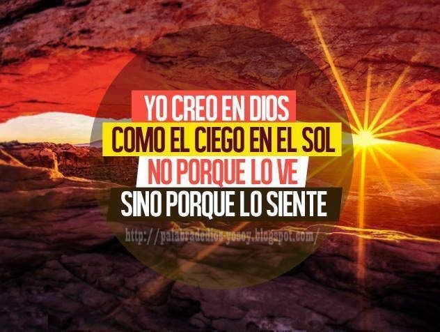 Sírvele A Dios Yo Creo En Dios Palabras Con Poder