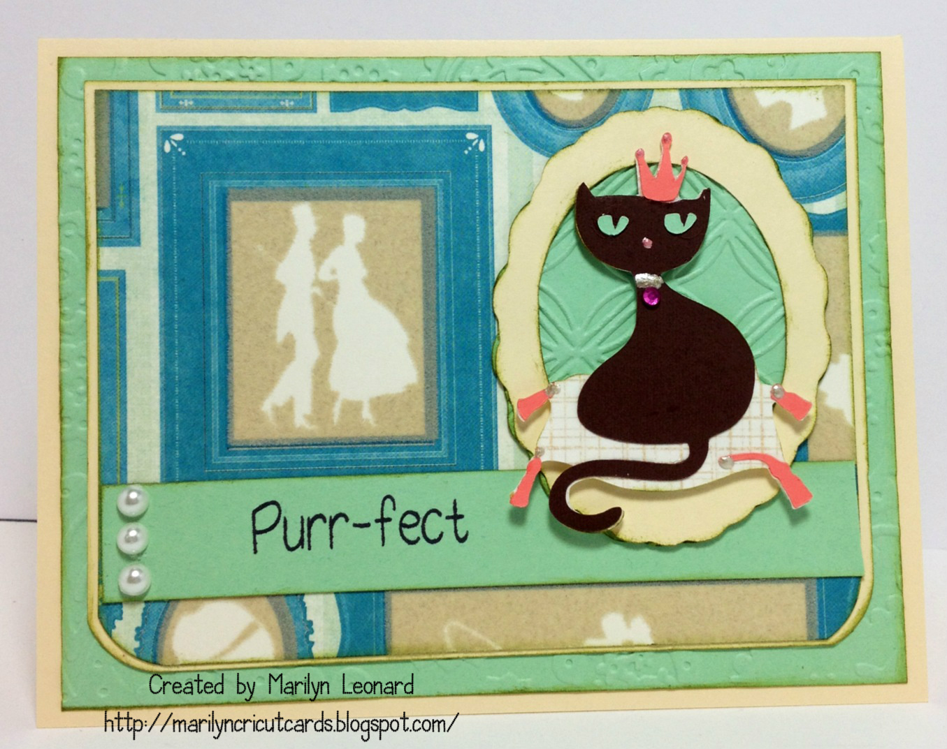 ~ Marilyn's Cricut Cards ~: Queen Cat