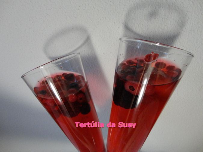 Cocktail de frutos vermelhos - Tertúlia da Susy
