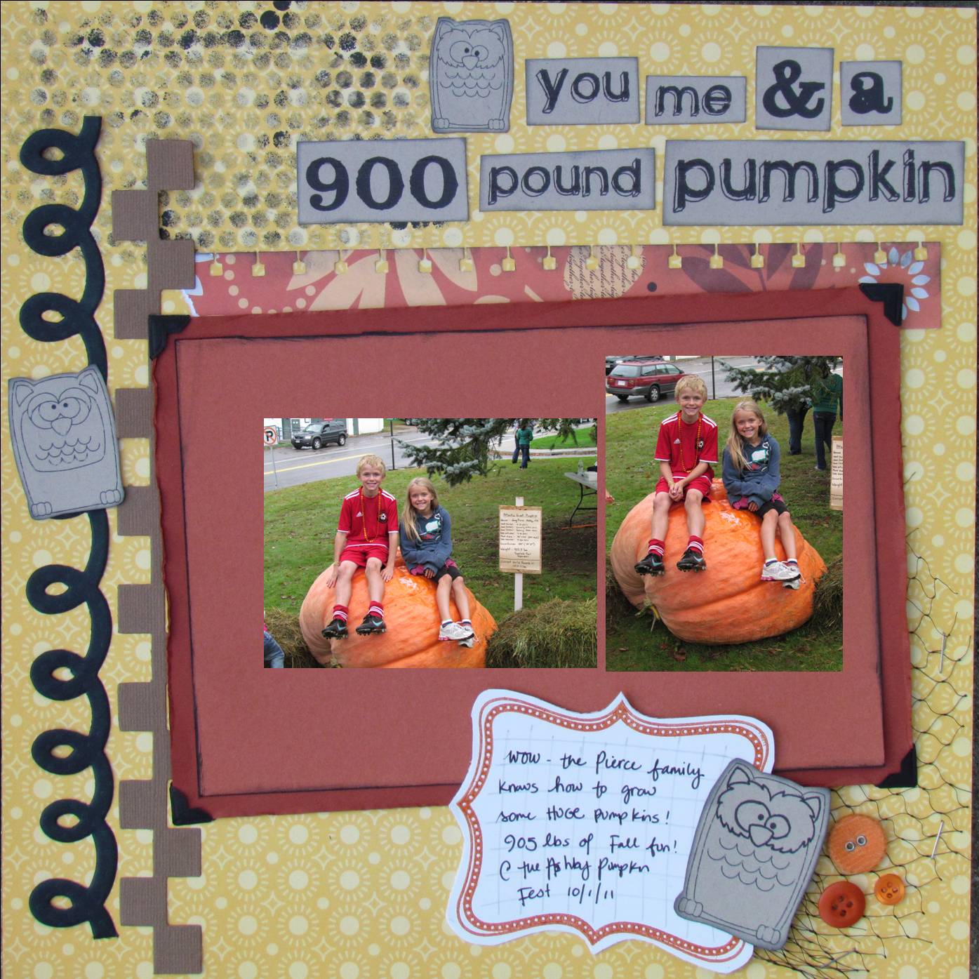 Breakfast @ Tiffany's!: You Me & a 900 Pound Pumpkin