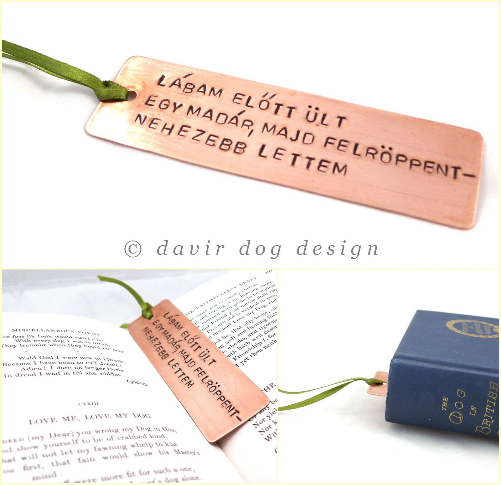 davir dog design: Könyvjelző – csak neked / Bookmark – only for you