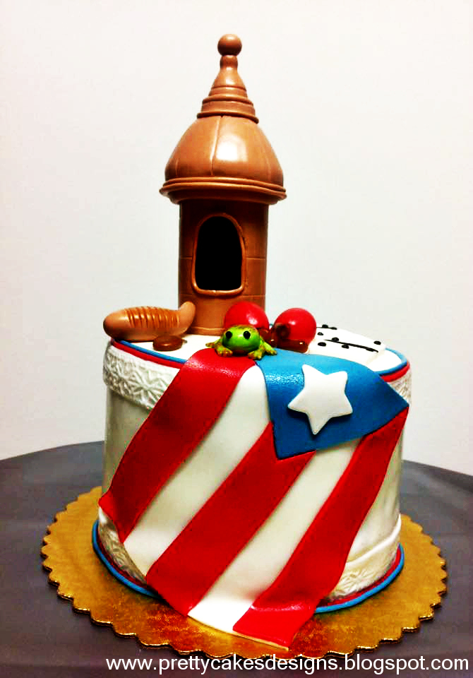 Pretty Cakes Designs: Puerto Rican Pride Cake