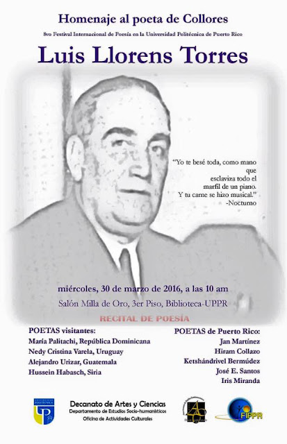 Confesiones: Homenaje al poeta de Collores Luis LLorens Torres