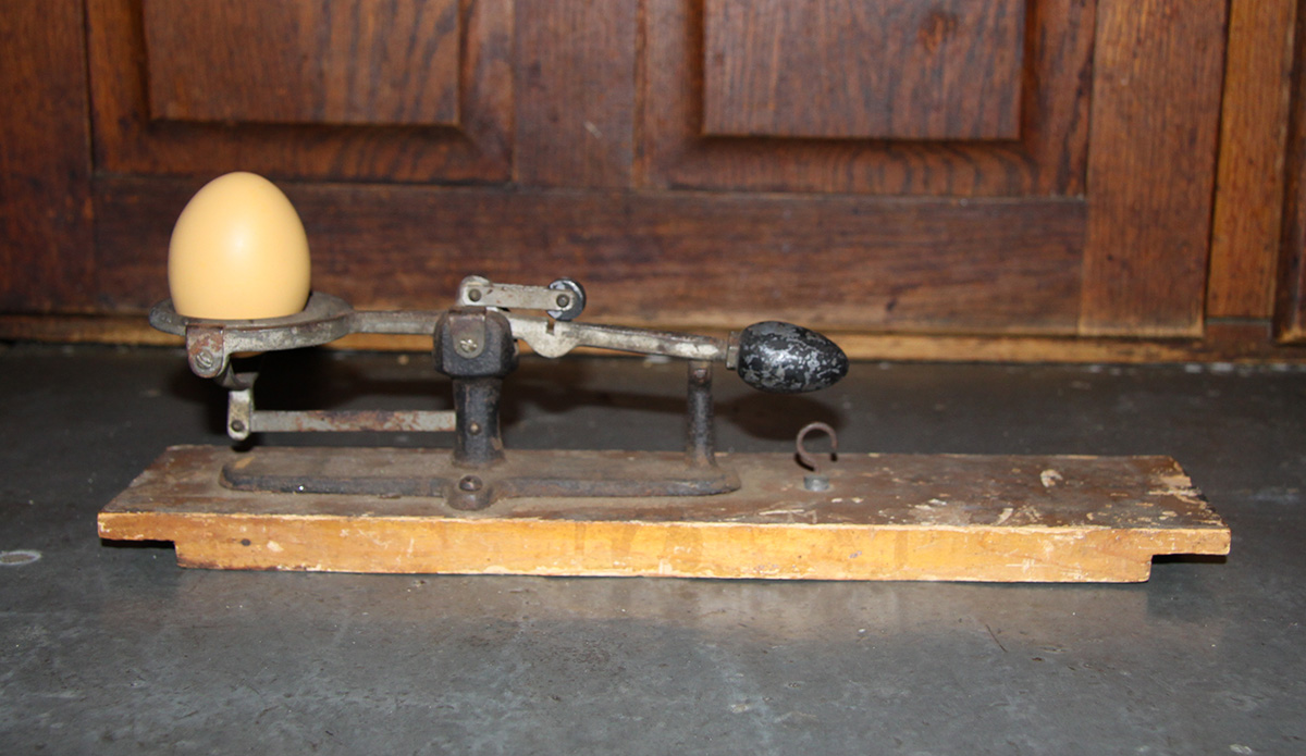 The San Lorenzo Valley Museum Blog: Egg Scale
