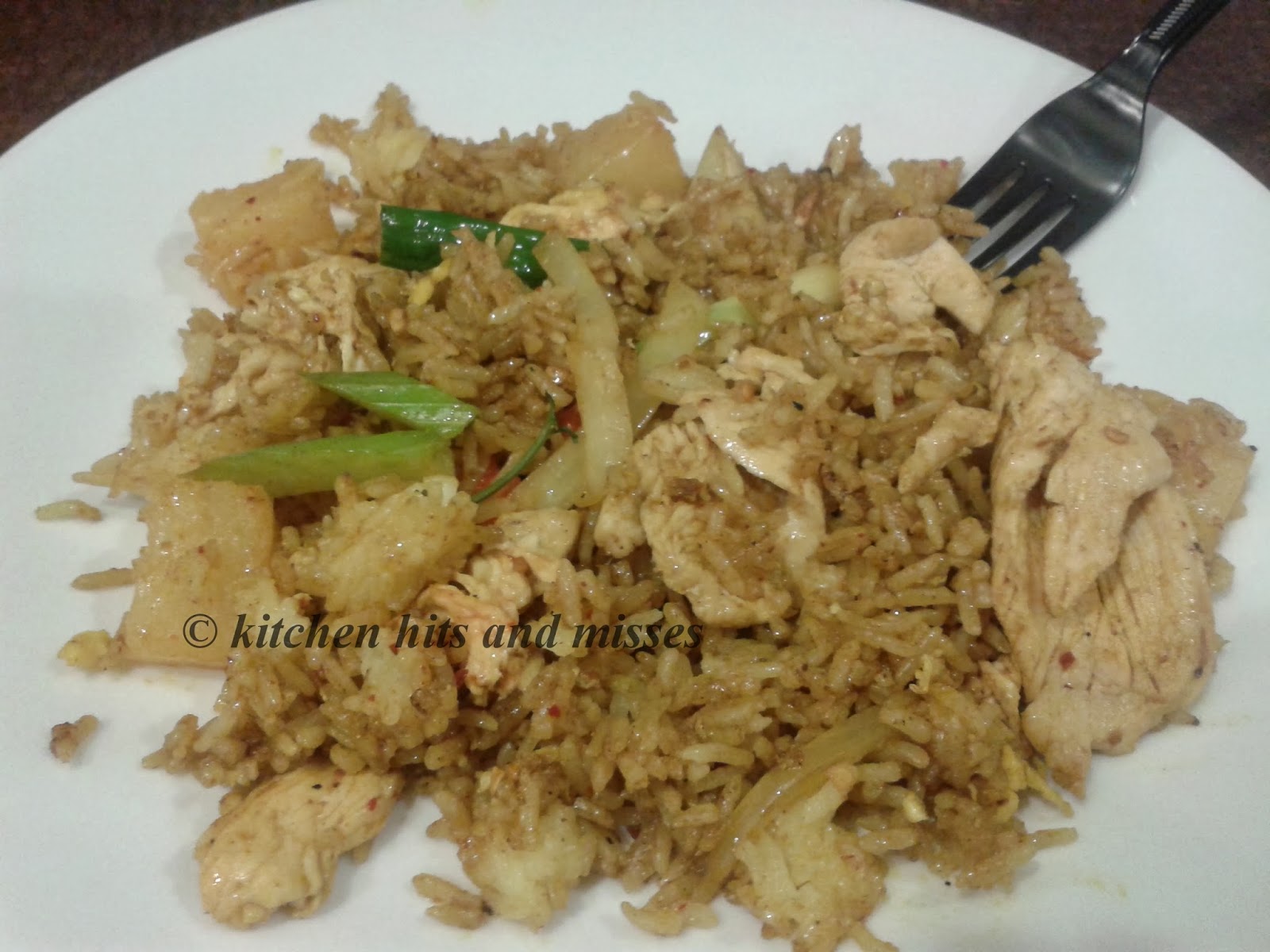 kitchen hits and misses: Pineapple chicken fried rice