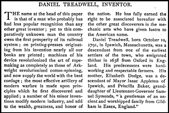 As I Wandered: TREADWELL